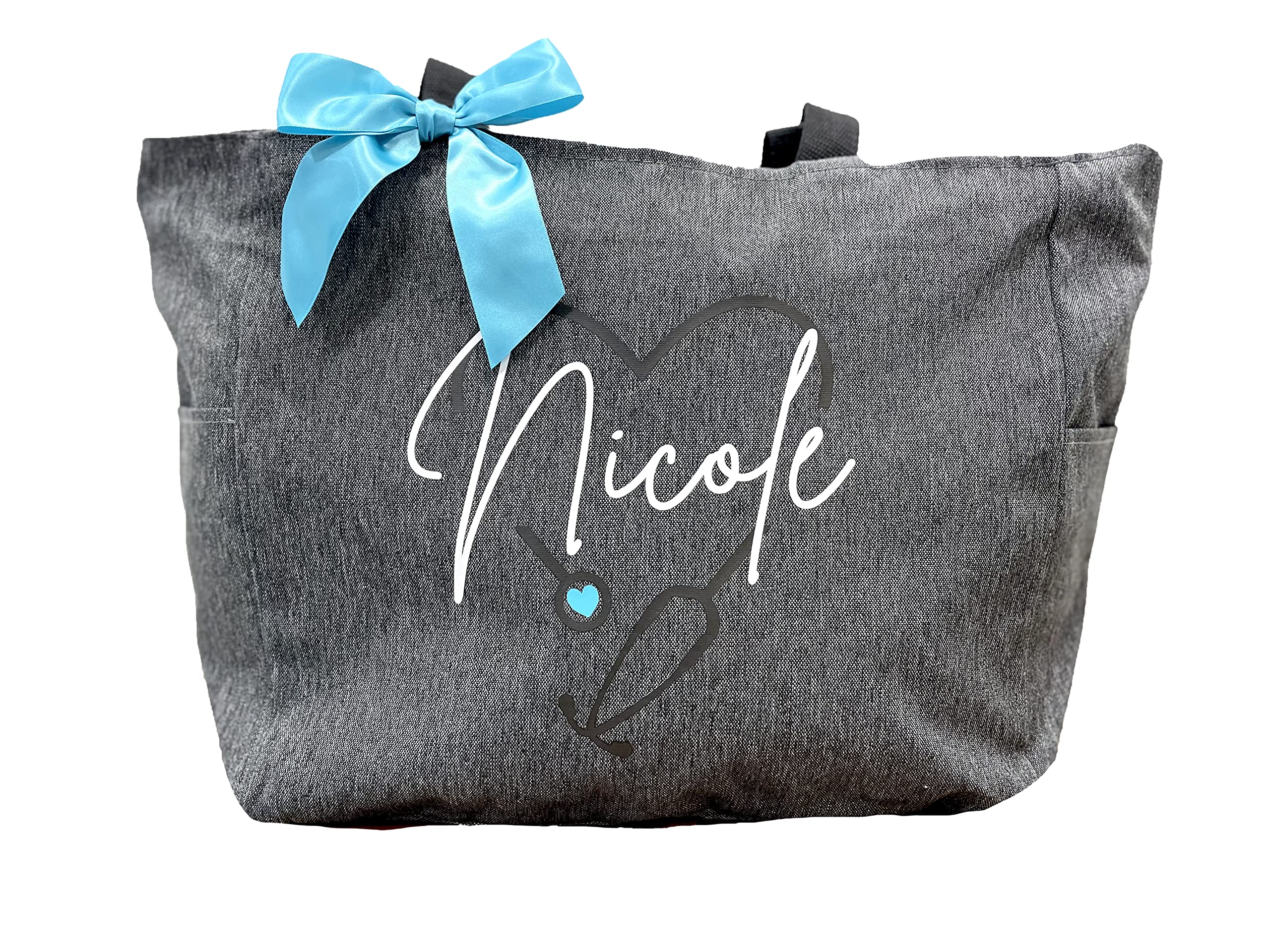 Personalized Large Nurse Tote Bag - Custom Gift for Nurse - Customized Tote Bag - Gift for Nurse - Personalized Gift - Nurse Graduation Gift - Gift for Doctor