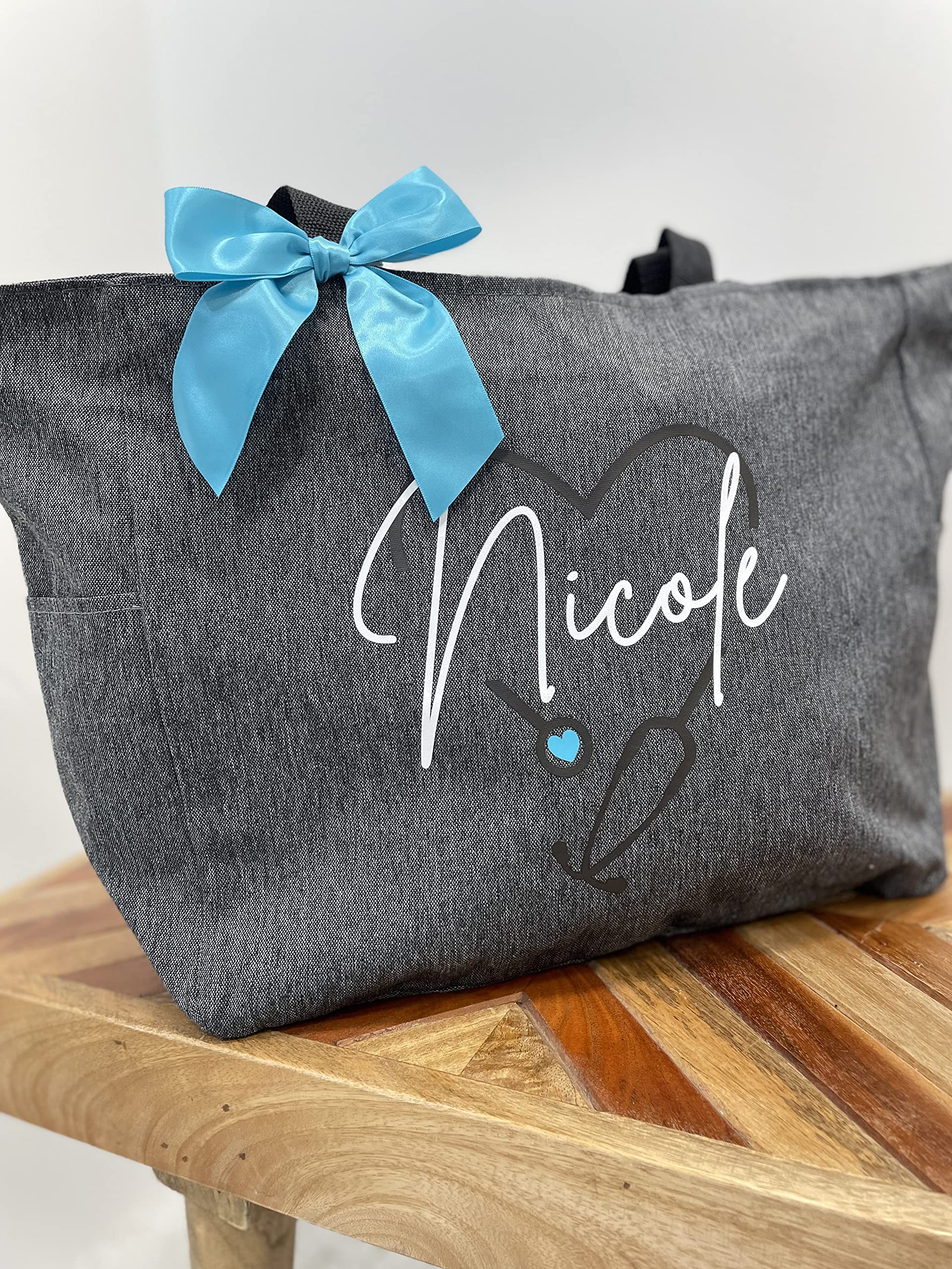 Personalized Large Nurse Tote Bag - Custom Gift for Nurse - Customized Tote Bag - Gift for Nurse - Personalized Gift - Nurse Graduation Gift - Gift for Doctor