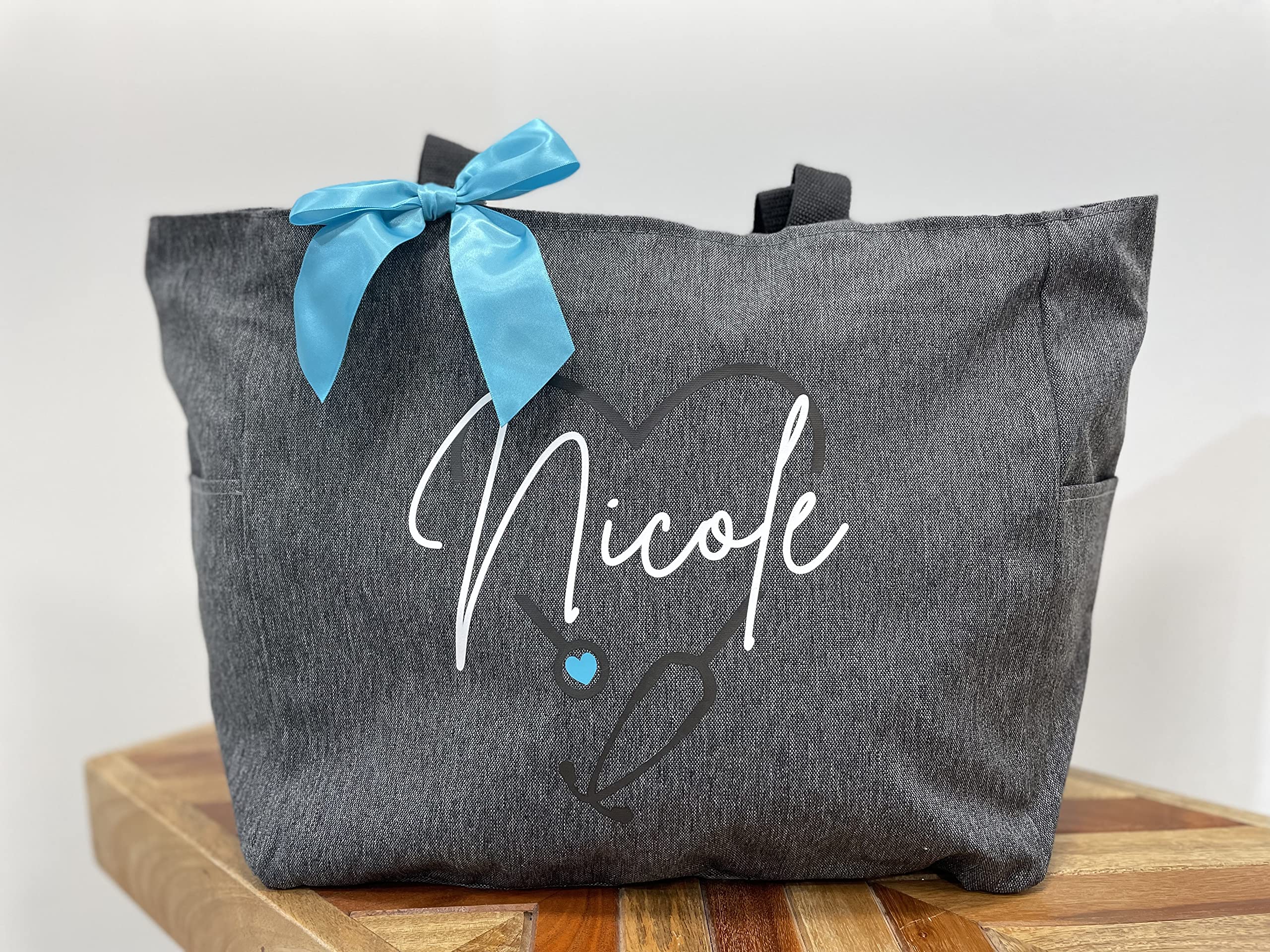 Personalized Large Nurse Tote Bag - Custom Gift for Nurse - Customized Tote Bag - Gift for Nurse - Personalized Gift - Nurse Graduation Gift - Gift for Doctor