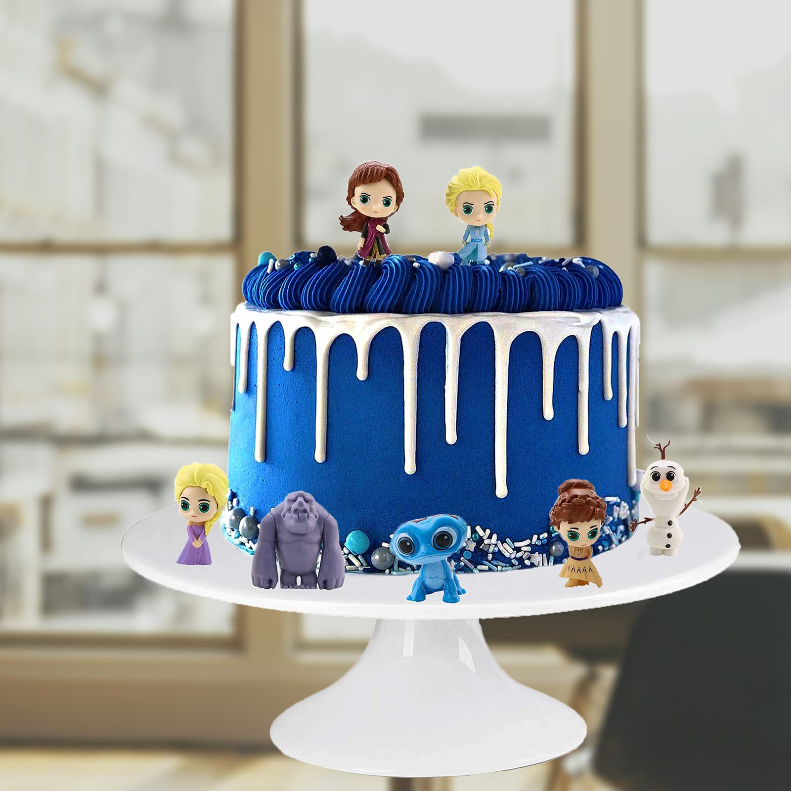 Frozen Cake Topper, 12Pcs Frozen Cake Decorations Action Figures, Frozen Action Figure, Mini Figurines Toy Frozen Cake Decoration for Kids Birthday Baby Shower Frozen Theme Party Supplies Birthday