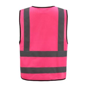 AYKRM safety vest pink (XS-8XL) (Large, Pink)