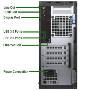 Dell OptiPlex Tower Desktop Computer PC, Intel Core i5 6500, 3.2GHz Processor, 16GB Ram, 512GB M.2 SSD, WiFi & Bluetooth, FHD 24 Monitor, Wireless Keyboard and Mouse, Windows 10 Pro (Renewed)