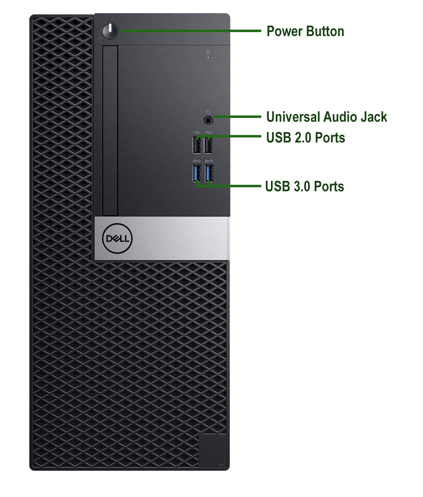 Dell OptiPlex Tower Desktop Computer PC, Intel Core i5 6500, 3.2GHz Processor, 16GB Ram, 512GB M.2 SSD, WiFi & Bluetooth, FHD 24 Monitor, Wireless Keyboard and Mouse, Windows 10 Pro (Renewed)