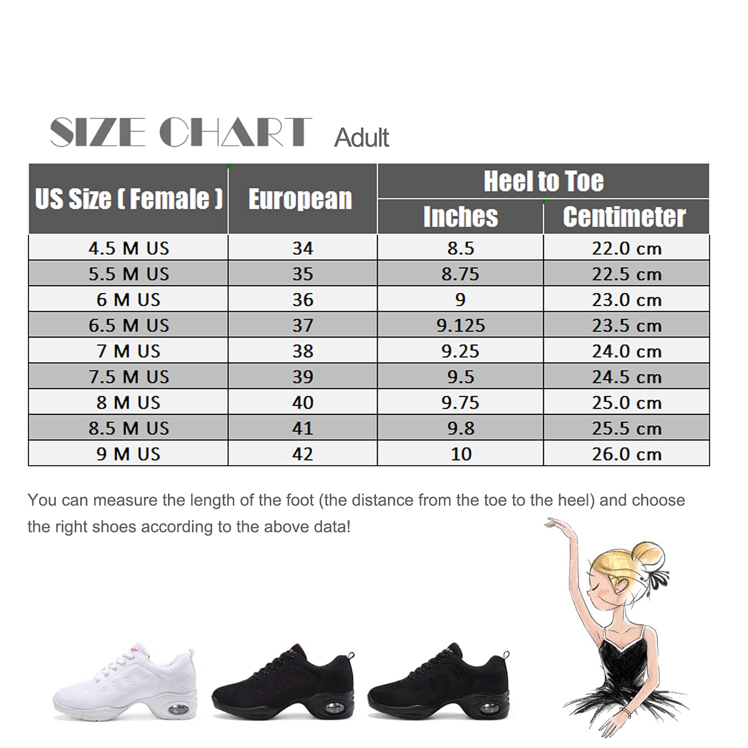 Womens Jazz Shoes Lace-up Sneakers Breathable Mesh Modern Dance Shoes Breathable Air Cushion Split-Sole Outdoor Dancing Shoes Platform Sneakers for Jazz Zumba Ballet Folk Black 40