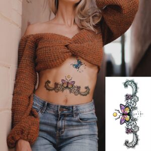 30 Sheets Waist Sexy Body Temporary Tattoo Sticker For Women Lady