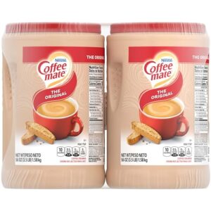 nestle coffee mate coffee creamer, original, non dairy powder creamer, 56 ounces (pack of 2)