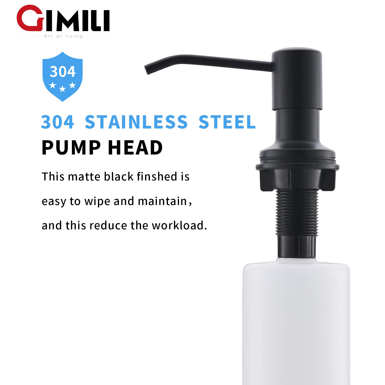 GIMILI Black Touchless Kitchen Faucet with Soap Dispenser Motion Sensor Kitchen Faucets with Pull Down Sprayer Single Handle Kitchen Sink Faucet