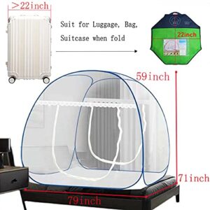 Mosquito Net for Bed,Pop-Up Mosquito Tent Portable Folding Design with Net Bottom,Suit for Patio Bedroom Camping Trips (79 x71x59 inch)