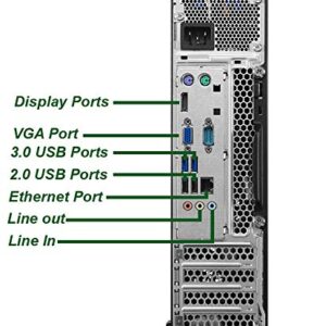 Lenovo M700 SFF Computer Desktop PC, Intel Core i5 6500 Processor, 16GB Ram, 256GB M.2 SSD, Wireless Keyboard & Mouse, 22" FHD Monitor, 1080p Webcam, WiFi | Bluetooth, Win 10 Pro (Renewed)