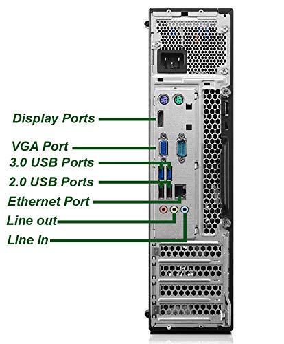 Lenovo M700 SFF Computer Desktop PC, Intel Core i5 6500 Processor, 16GB Ram, 256GB M.2 SSD, Wireless Keyboard & Mouse, 22" FHD Monitor, 1080p Webcam, WiFi | Bluetooth, Win 10 Pro (Renewed)