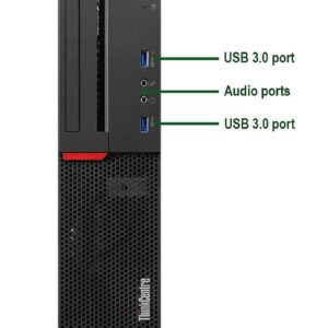 Lenovo M700 SFF Computer Desktop PC, Intel Core i5 6500 Processor, 16GB Ram, 256GB M.2 SSD, Wireless Keyboard & Mouse, 22" FHD Monitor, 1080p Webcam, WiFi | Bluetooth, Win 10 Pro (Renewed)