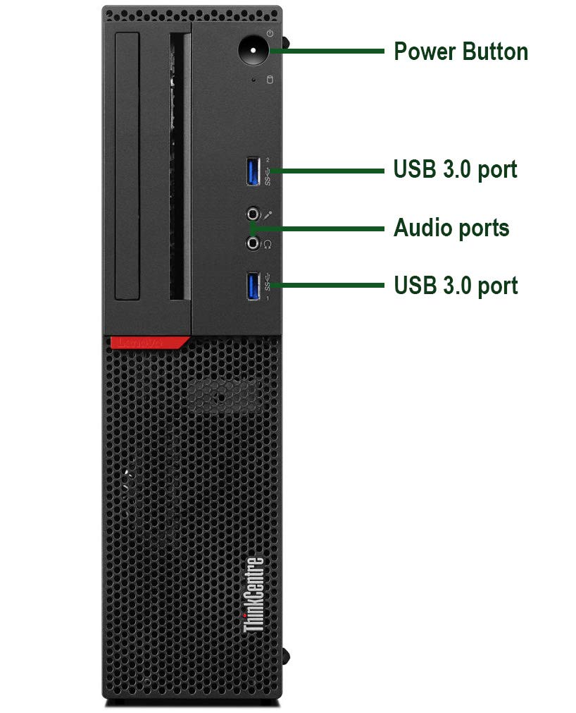 Lenovo M700 SFF Computer Desktop PC, Intel Core i5 6500 Processor, 16GB Ram, 256GB M.2 SSD, Wireless Keyboard & Mouse, 22" FHD Monitor, 1080p Webcam, WiFi | Bluetooth, Win 10 Pro (Renewed)