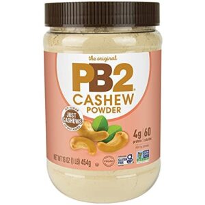 pb2 powdered cashew butter - cashew powder with no added sugar or salt [1lb jar]