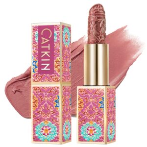 catkin matte lipsticks nude lipstick long lasting lipstick lip makeup waterproof matte moisturizing smooth soft high impact lip color infused with vitamin e and avocado oil