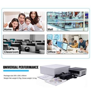 WEIDIAN NUC Mini PC Desktop PC DDR4 Octa Core i9 10880H 64GB RAM 1TB SSD 2LAN HD DP M.2 WiFi BT4.2 Windows 11 Pro Mini Business PC Built-in-Fan Mini Desktop Computer Small PC