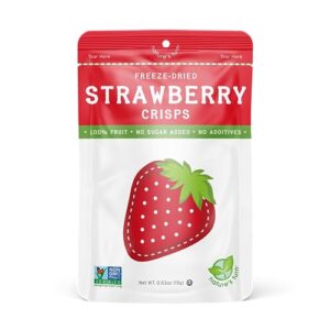 Nature's Turn Freeze-Dried Fruit Snacks, Strawberry Crisps, Pack of 6 (0.53 oz Each)