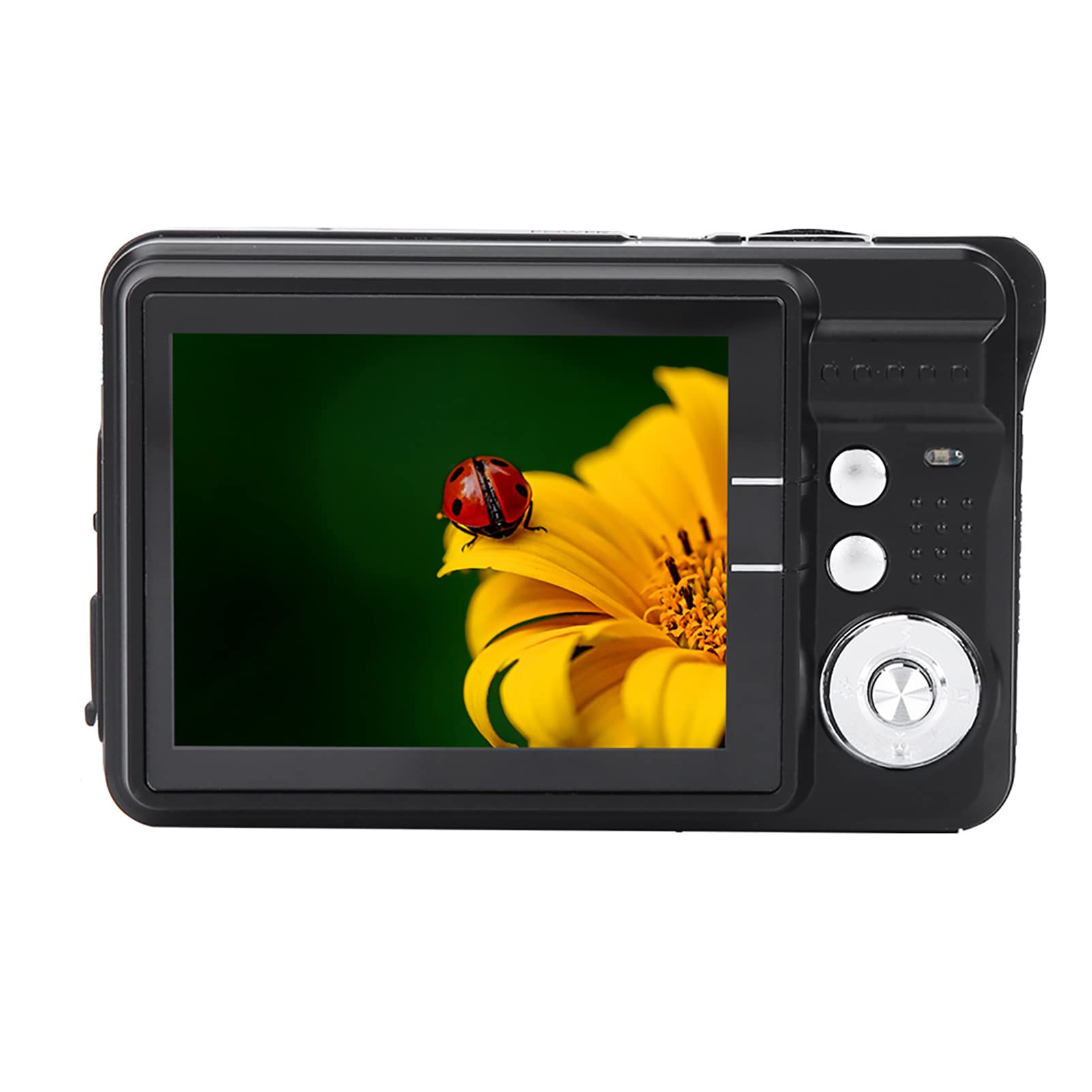 EVTSCAN Mini Digital Camera, 1080P HD 2.7" LCD Screen 8X Digital Zoom 18MP 30fps Video Camera for Kids Children Gift(Black)