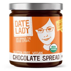 organic chocolate date spread | vegan, paleo, gluten free & kosher, no added sugar, no preservatives (1 jar) cocoa spread perfect for dipping fruit and using as a sauce on ice cream.