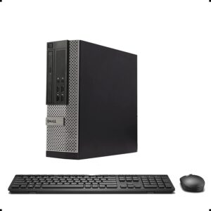 dell optiplex 9020 small form computer desktop pc, intel core i7 3.4ghz processor, 32gb ram, 1 tb solid state, wireless keyboard & mouse, wi-fi & bluetooth, hdmi, windows 10 pro (renewed)