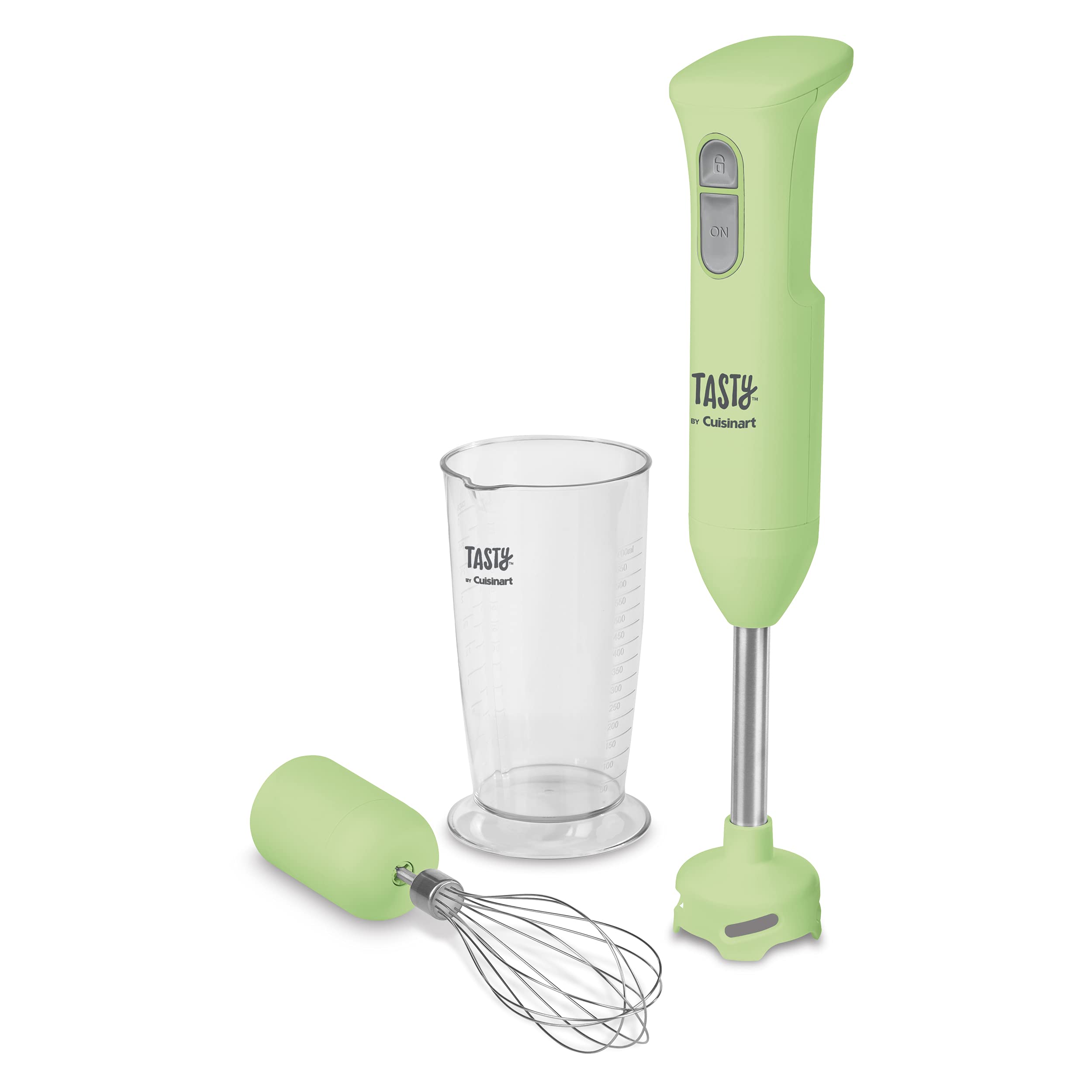 Tasty by Cuisinart Hand Blender, Green,2.5"(L) x 2.5"(W) x 15.71"(H)