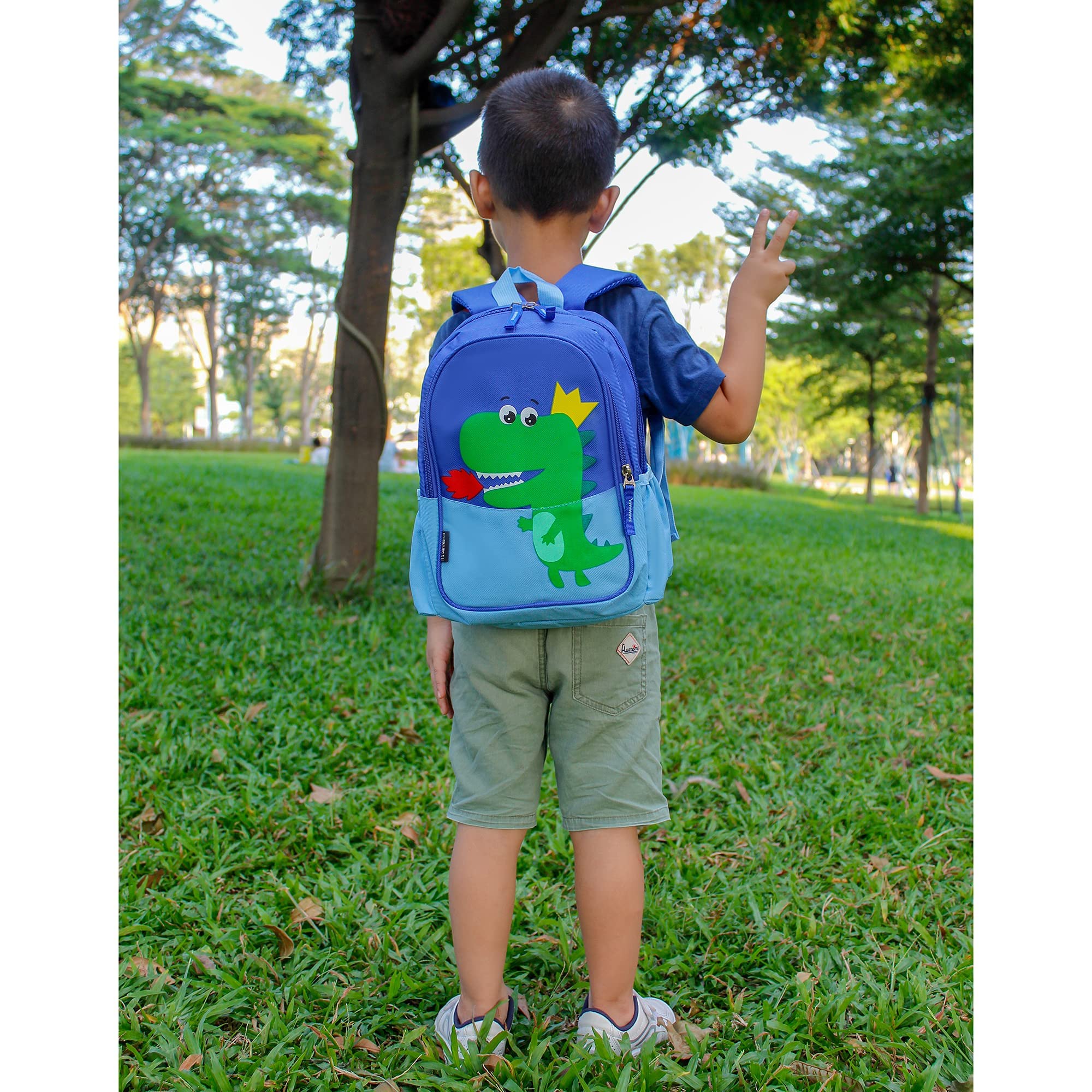 CHERUBIC Toddler Backpack, Kids Travel Backpack, Waterproof Cute Small Preschool Backpack Cartoon Daycare Bag