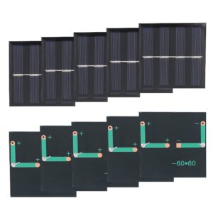 dream_light mini solar panel, 10pcs 2v 100ma 0.2w 60x60mm polysilicon small solar cell module for diy solar power lights toys charger