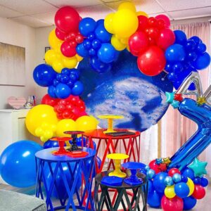 Red Blue Yellow Green Balloons Arch Kit-Different Sizes of Red Blue Yellow Green Balloons for Birthday Baby Shower Carnival Circus Party Decorations