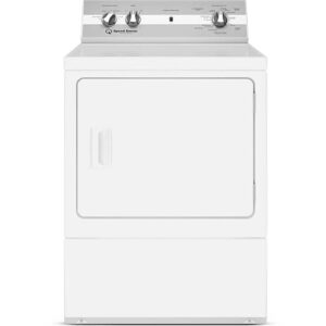 speed queen dc5003we 27" electric dryer with 7 cu. ft. capacity, galvanized cylinder, reversible door, 220 cfm exhaust fan, in white