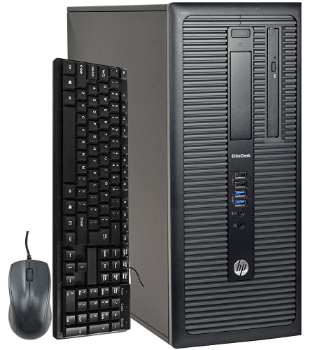 Hp EliteDesk 800 G1 Tower Computer Desktop PC, Intel Core i5 3.2GHz Processor, 16GB Ram, 512GB M.2 SSD, WiFi & Bluetooth, HDMI, Nvidia GeForce GT 1030 DDR4 4GB, Windows 10 Pro (Renewed)