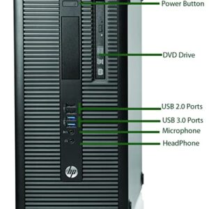 Hp EliteDesk 800 G1 Tower Computer Desktop PC, Intel Core i5 3.2GHz Processor, 16GB Ram, 512GB M.2 SSD, WiFi & Bluetooth, HDMI, Nvidia GeForce GT 1030 DDR4 4GB, Windows 10 Pro (Renewed)