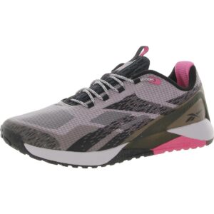 reebok women's nano x1 tr adventure cross trainer, quartz glow/black/atomic pink, 9.5