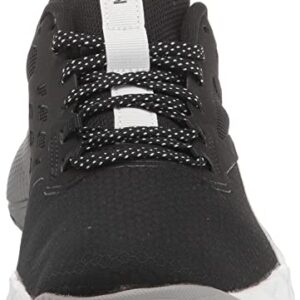 Reebok Women's Nanoflex Cross Trainer, Black/White/Pure Grey, 8.5