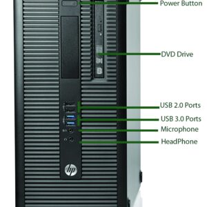 Hp EliteDesk 800 G1 Tower Computer Desktop PC, Intel Core i7 3.4GHz Processor, 16GB Ram, 256GB M.2 SSD, WiFi & Bluetooth, HDMI, Nvidia GeForce GT 1030 4GB DDR4, Windows 10 Pro (Renewed)