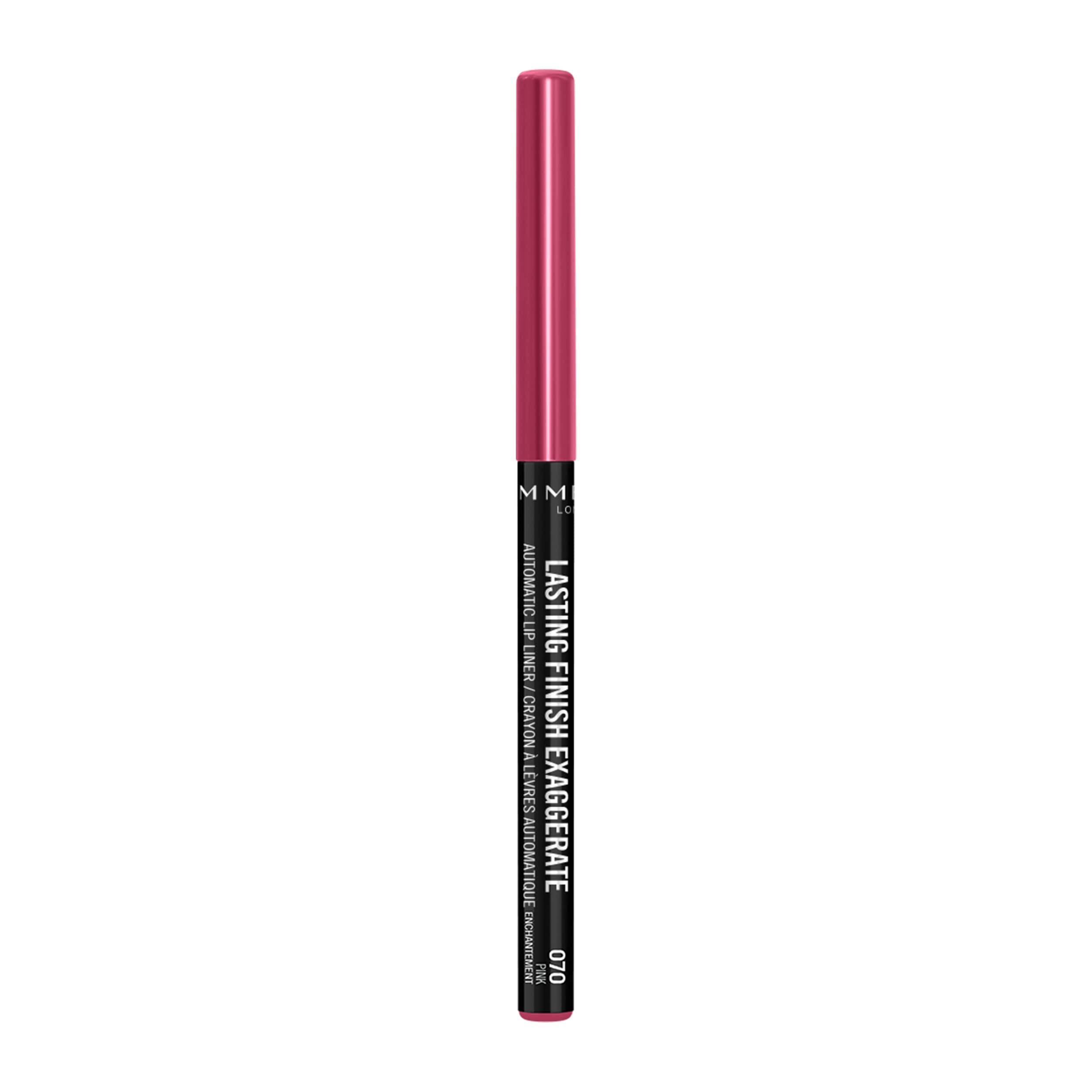 Rimmel Lasting Finish Exaggerate Automatic Lip Liner - Rich, Smooth Formula for Long Lasting Lip Looks - 70 Pink Enchantment, .01oz