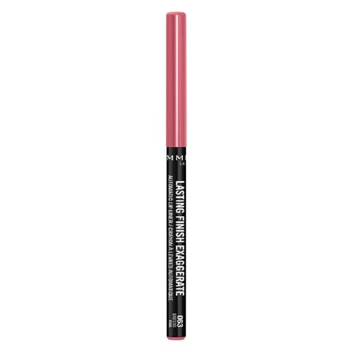 Rimmel Lasting Finish Exaggerate Automatic Lip Liner - Rich, Smooth Formula for Long Lasting Lip Looks - 63 Eastend Pink, .01oz