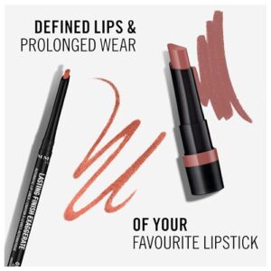 Rimmel Lasting Finish Exaggerate Automatic Lip Liner - Rich, Smooth Formula for Long Lasting Lip Looks - 018 Rose Addiction, .01oz