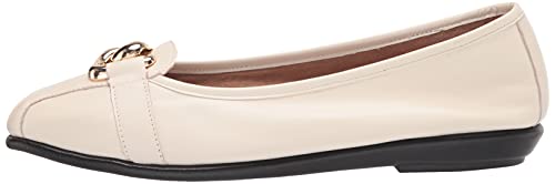 Aerosoles Women's Bristol Ballet Flat, OFF White, 5.5