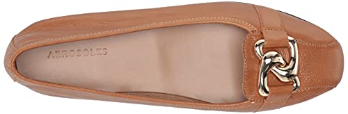 Aerosoles Women's Bristol Ballet Flat, TAN Leather, 10.5