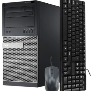 Dell OptiPlex Tower Computer Desktop PC, Intel Core i5 Processor, 8GB Ram, 128GB M.2 SSD + 1TB Hard Drive, WiFi & Bluetooth, HDMI, Nvidia GeForce GT 1030 4GB DDR4, Windows 10 (Renewed)