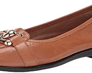 Aerosoles Women's Bristol Ballet Flat, TAN LEATHER, 5