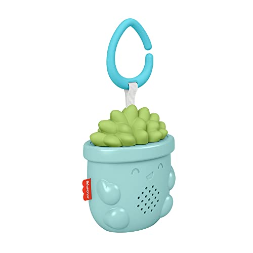 Fisher-Price Portable Baby Sound Machine Soothe & Go Succulent with Customizable Music & Timers for Newborns