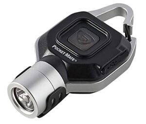 streamlight 73300 pocket mate 325-lumen keychain/clip-on usb rechargeable flashlight, silver