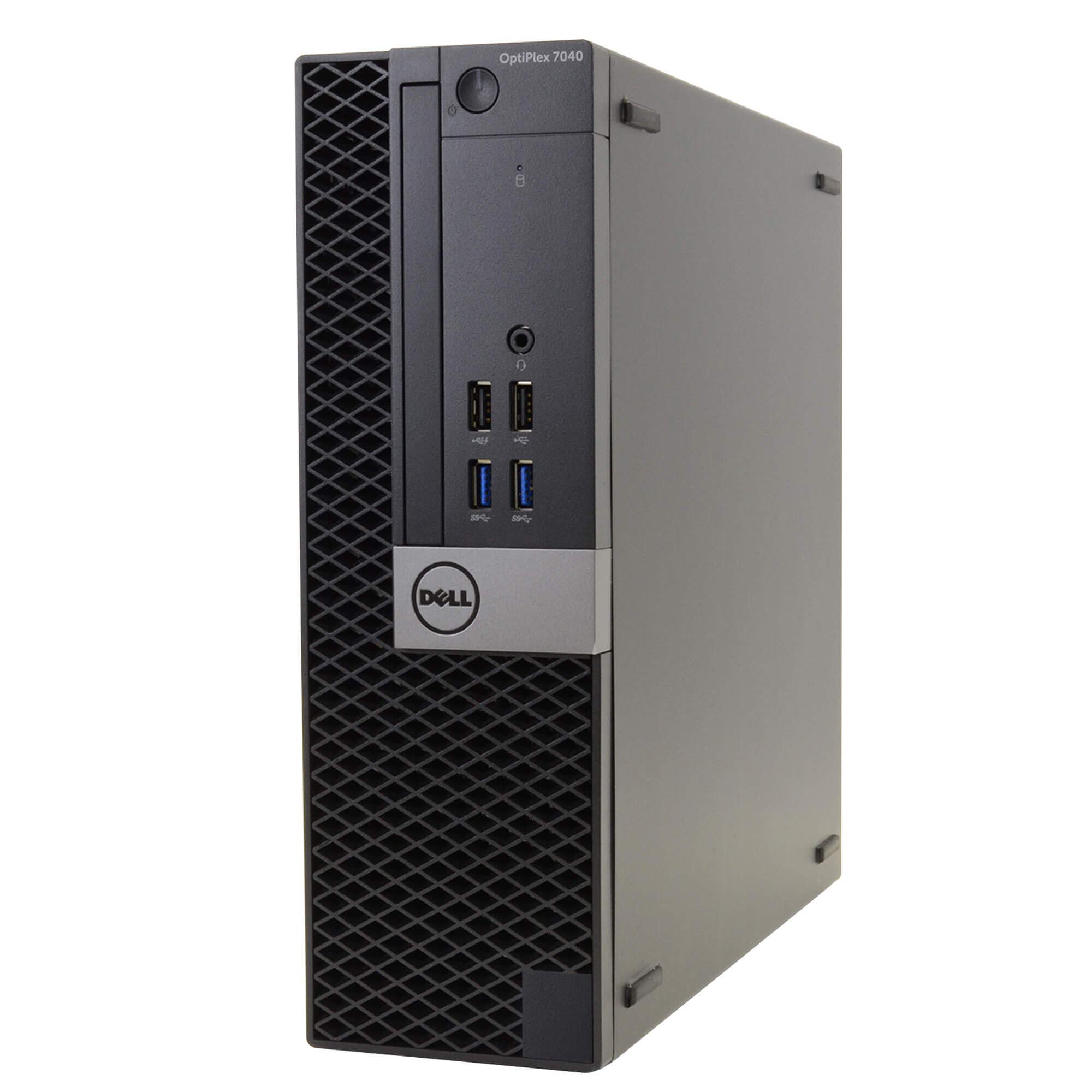 Dell Business Desktop Optiplex 7040 Computer, Intel Core i7 Quad Core, 8GB RAM, 240GB SSD, DVD, Wi-Fi, Windows 10 Pro, Wireless Keyboard, 1080p Webcam, New 23.6 Monitor (Renewed)