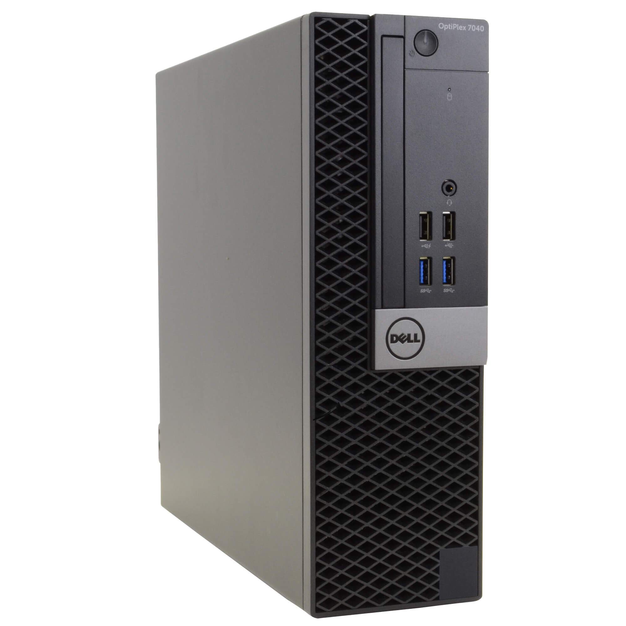 Dell Business Desktop Optiplex 7040 Computer, Intel Core i7 Quad Core, 8GB RAM, 240GB SSD, DVD, Wi-Fi, Windows 10 Pro, Wireless Keyboard, New 23.6 Monitor (Renewed)