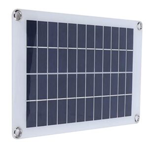 Fafeicy 10 Watt 18V Polycrystalline Solar Panel Solar Module 10W Polycrystalline Solar Panel Solar Cell +1.2A LCD Charge Controller +Suction Cup+Connecting Line