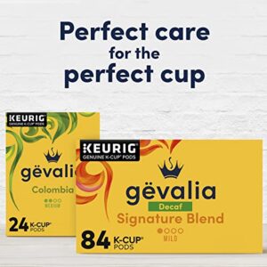 Gevalia Signature Blend Decaf Mild Light Roast K-Cup Coffee Pods (84 ct Box)