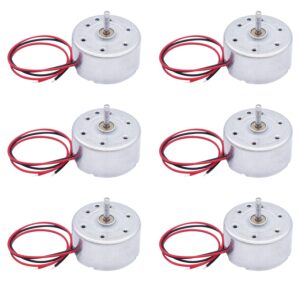 weideer 6pcs dc 3v mini generator motors 7000rpm electric motor with wire for diy toys wind turbine generator k-023