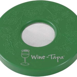 Wine Tapa Drinking Glass Covers-Keep Bugs Away from Wine Glasses Outdoors - Use as Cover for Coffee Mugs, Soda Cans, and Drinking Glasses, Set of 4 No Spill Drink Covers (Cheers)