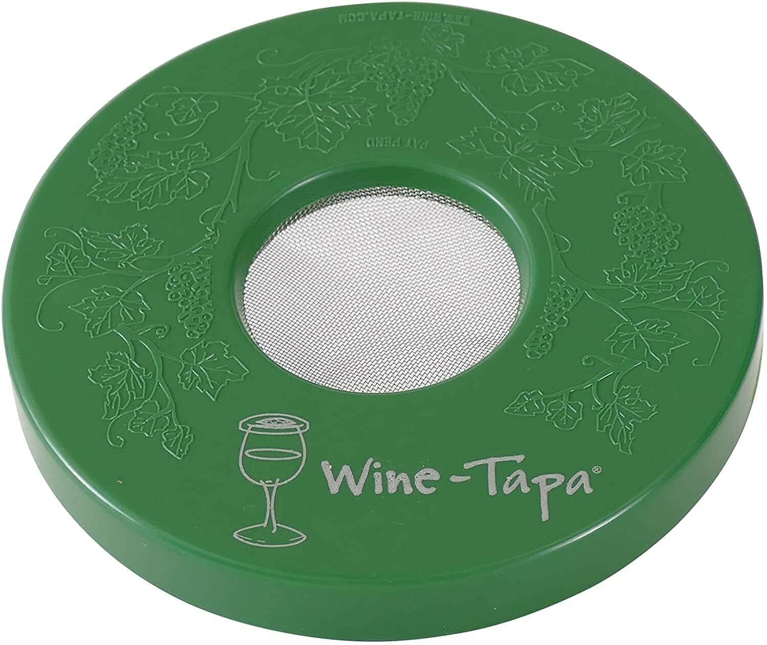 Wine Tapa Drinking Glass Covers-Keep Bugs Away from Wine Glasses Outdoors - Use as Cover for Coffee Mugs, Soda Cans, and Drinking Glasses, Set of 4 No Spill Drink Covers (Cheers)