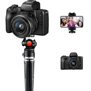 Camera Mini Tripod, Etour Lightweight Vlog Tripod Holder, Adjustable [Stable Handheld Vlogging Tripod] of DSLR Compatible with Sony A6000 Canon M50 G7x Mark ii/Phone, Table Stand for Vlogger Creator